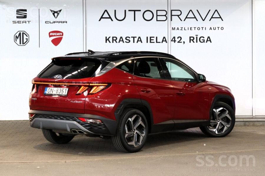 Красный Хендай Туксон 2022 в Рига, объемом двигателя 1.60 л и пробегом 72 тыс. км за 21990 €, фото 9 на AUTOMOTO.COM.LV