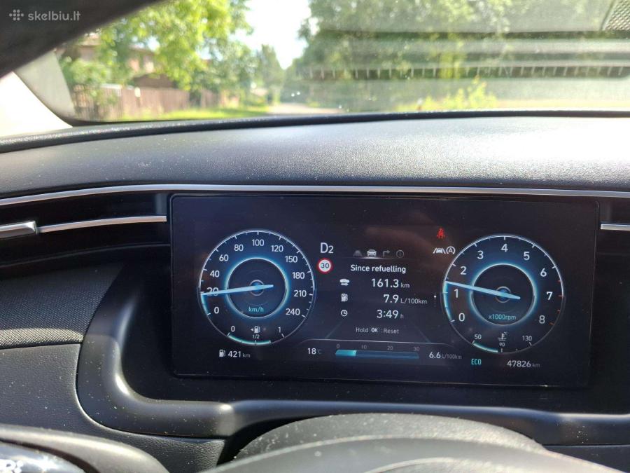 Sarkans Hyundai Tucson 2022 Viļņa, ar dzinēja tilpumu 1.60 L un nobraukumu 48 tūkst. km par 22990 €, foto 13 vietnē AUTOMOTO.COM.LV