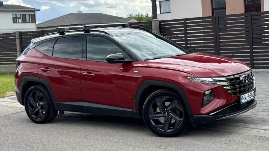 Sarkans Hyundai Tucson 2023 Rīga, ar dzinēja tilpumu 1.60 L un nobraukumu 88 tūkst. km par 23950 €, foto 4 vietnē AUTOMOTO.COM.LV