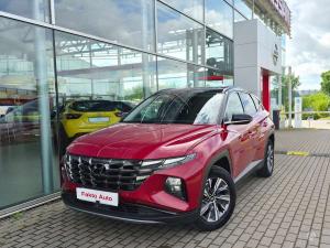 Red Hyundai Tucson 2023 in Vilnius, with an engine capacity of 1.60 L and mileage of 53 thousand km for 26900 €, photo  on AUTOMOTO.COM.LV