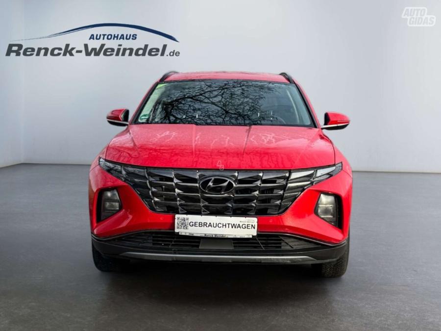 Red Hyundai Tucson 2024 in Kaunas, with an engine capacity of 1.60 L and mileage of 19 thousand km for 32689 €, photo 8 on AUTOMOTO.COM.LV