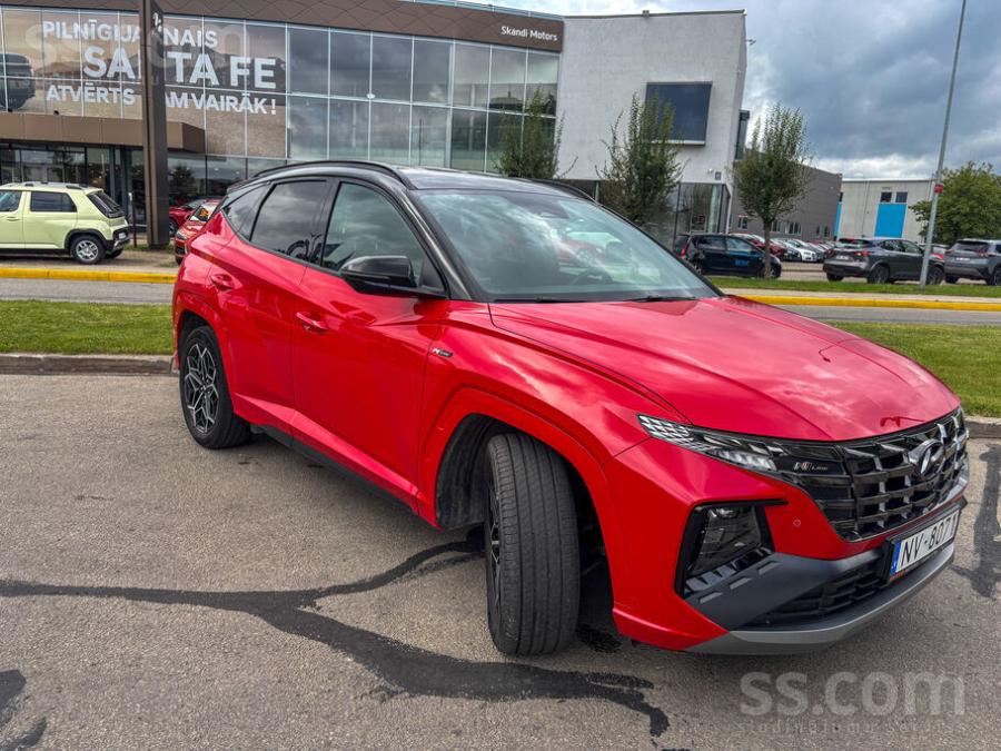 Красный Хендай Туксон 2024 в Рига, объемом двигателя 1.60 л и пробегом 36 тыс. км за 29500 €, фото 6 на AUTOMOTO.COM.LV