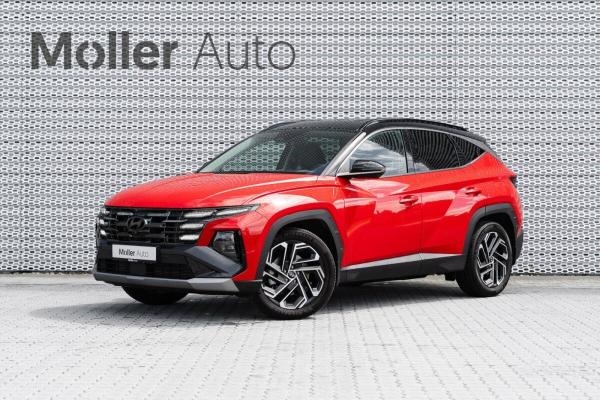 Sarkans Hyundai Tucson 2025 Mārupe, ar dzinēja tilpumu 1.60 L un nobraukumu 6 tūkst. km par 31300 €, foto 1 vietnē AUTOMOTO.COM.LV