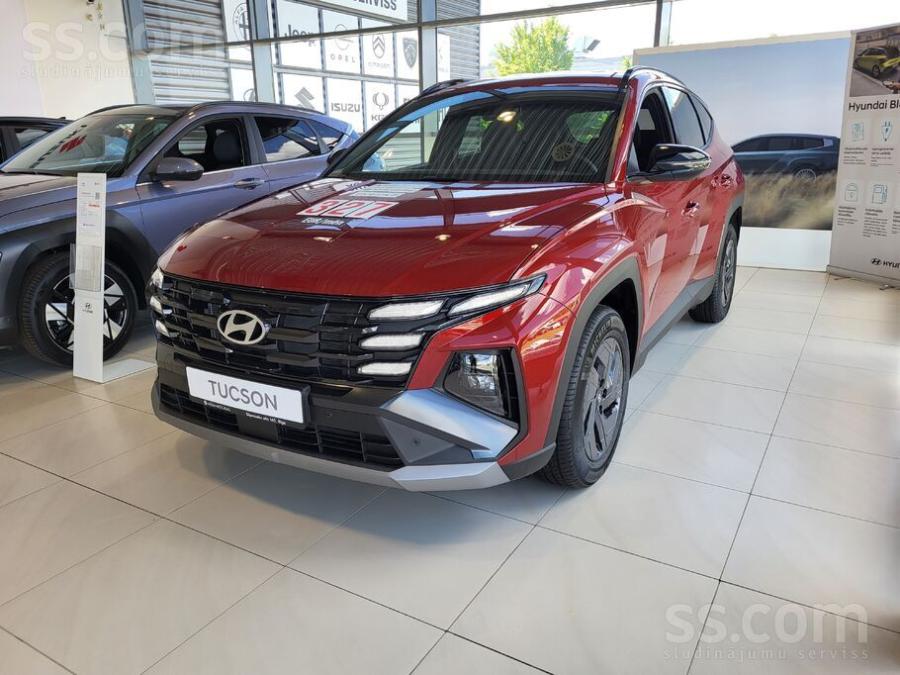 Sarkans Hyundai Tucson 2026 Rīga, ar dzinēja tilpumu 1.60 L un nobraukumu 16 tūkst. km par 30498 €, foto 1 vietnē AUTOMOTO.COM.LV