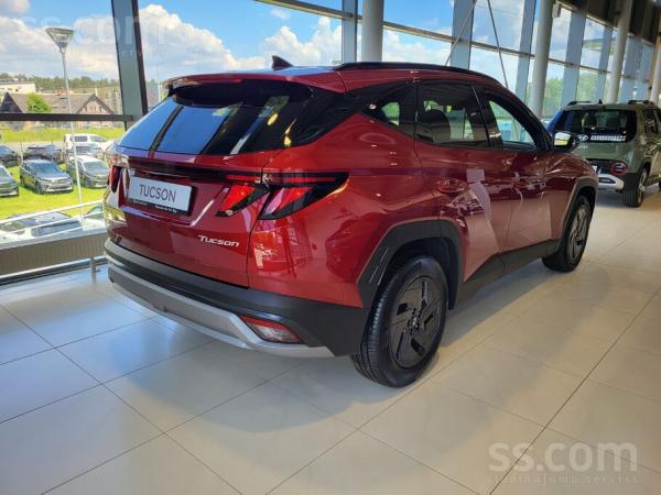 Red Hyundai Tucson 2026 in Riga, with an engine capacity of 1.60 L and mileage of 16 thousand km for 30498 €, photo 3 on AUTOMOTO.COM.LV