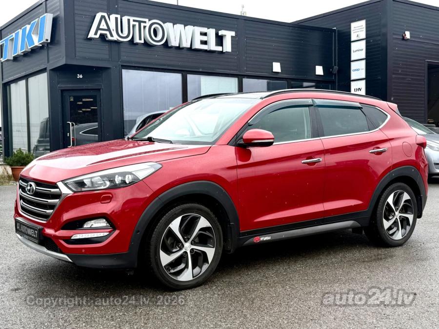 Sarkans Hyundai Tucson 2017 Tallina, ar dzinēja tilpumu 1.60 L un nobraukumu 115 tūkst. km par 13900 €, foto 1 vietnē AUTOMOTO.COM.LV
