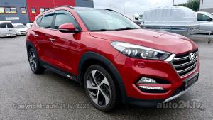 Sarkans Hyundai Tucson 2017 Tallina, ar dzinēja tilpumu 1.60 L un nobraukumu 115 tūkst. km par 13900 €, foto 3 vietnē AUTOMOTO.COM.LV
