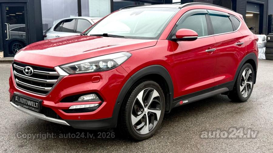 Sarkans Hyundai Tucson 2017 Tallina, ar dzinēja tilpumu 1.60 L un nobraukumu 115 tūkst. km par 13900 €, foto 5 vietnē AUTOMOTO.COM.LV
