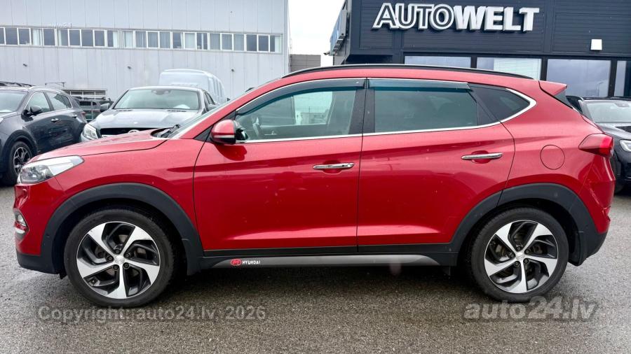 Sarkans Hyundai Tucson 2017 Tallina, ar dzinēja tilpumu 1.60 L un nobraukumu 115 tūkst. km par 13900 €, foto 8 vietnē AUTOMOTO.COM.LV