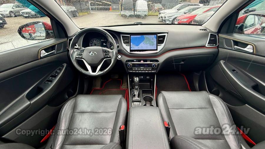 Sarkans Hyundai Tucson 2017 Tallina, ar dzinēja tilpumu 1.60 L un nobraukumu 115 tūkst. km par 13900 €, foto 12 vietnē AUTOMOTO.COM.LV