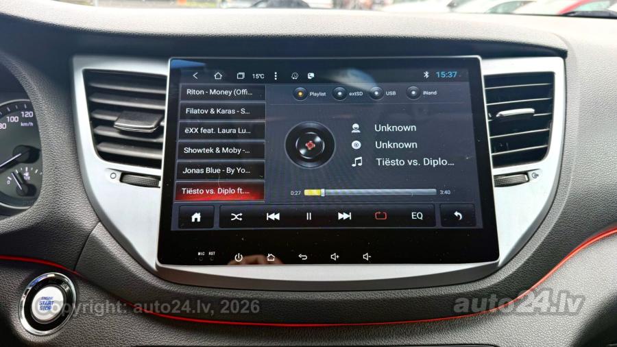 Sarkans Hyundai Tucson 2017 Tallina, ar dzinēja tilpumu 1.60 L un nobraukumu 115 tūkst. km par 13900 €, foto 21 vietnē AUTOMOTO.COM.LV
