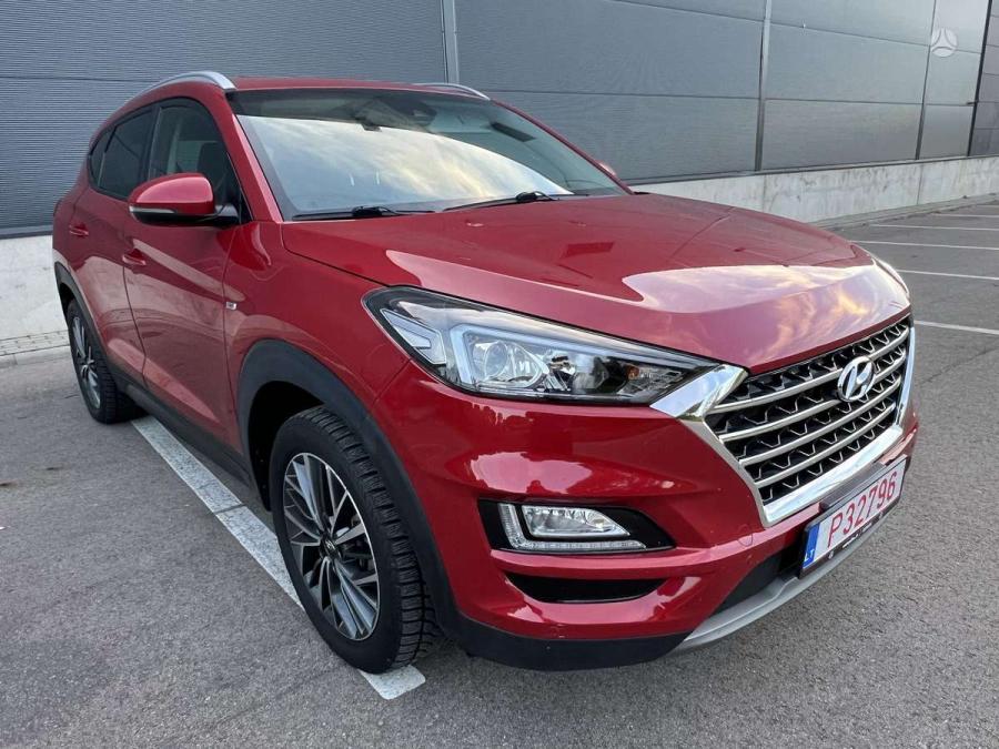 Sarkans Hyundai Tucson 2020 Telšiai, ar dzinēja tilpumu 1.60 L un nobraukumu 160 tūkst. km par 12499 €, foto 4 vietnē AUTOMOTO.COM.LV