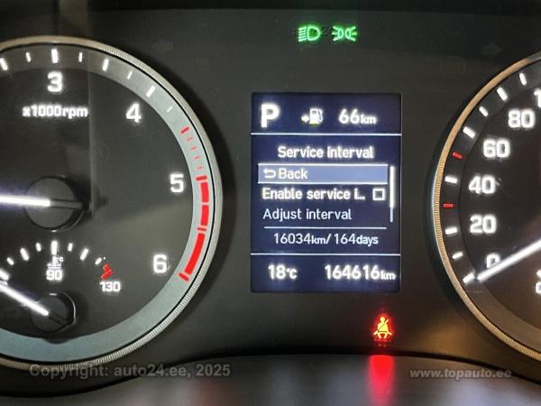 Sarkans Hyundai Tucson 2021 Tallina, ar dzinēja tilpumu 1.60 L un nobraukumu 165 tūkst. km par 18300 €, foto 11 vietnē AUTOMOTO.COM.LV