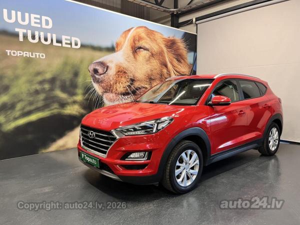 Red Hyundai Tucson 2021 in Tallinn, with an engine capacity of 1.60 L and mileage of 165 thousand km for 17900 €, photo 1 on AUTOMOTO.COM.LV