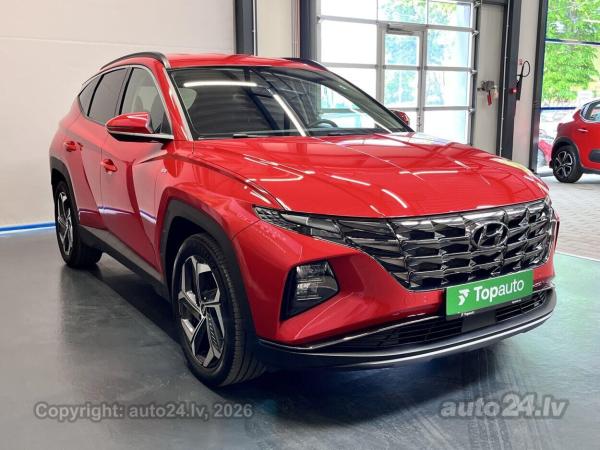 Red Hyundai Tucson 2022 in Tallinn, with an engine capacity of 1.60 L and mileage of 54 thousand km for 25999 €, photo 2 on AUTOMOTO.COM.LV