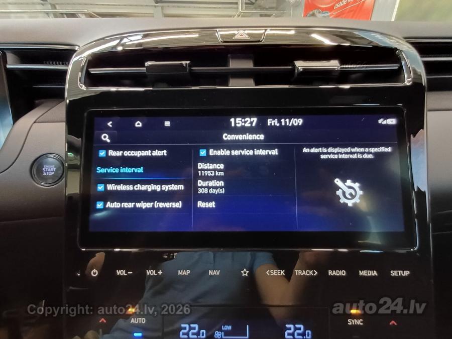 Sarkans Hyundai Tucson 2022 Tallina, ar dzinēja tilpumu 1.60 L un nobraukumu 62 tūkst. km par 25300 €, foto 13 vietnē AUTOMOTO.COM.LV