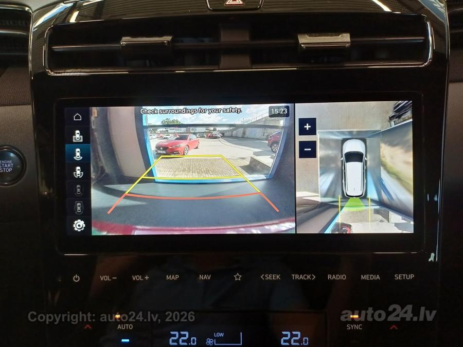 Sarkans Hyundai Tucson 2022 Tallina, ar dzinēja tilpumu 1.60 L un nobraukumu 62 tūkst. km par 25300 €, foto 17 vietnē AUTOMOTO.COM.LV