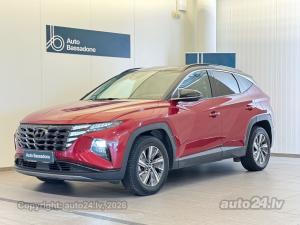 Sarkans Hyundai Tucson 2023 Tallina, ar dzinēja tilpumu 1.60 L un nobraukumu 60 tūkst. km par 28900 €, foto  vietnē AUTOMOTO.COM.LV