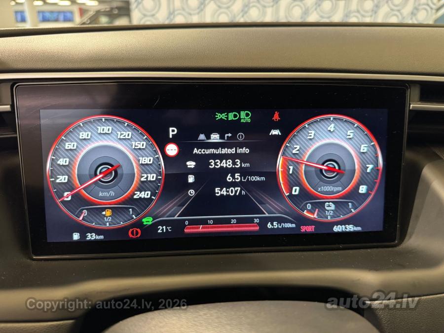 Sarkans Hyundai Tucson 2023 Tallina, ar dzinēja tilpumu 1.60 L un nobraukumu 60 tūkst. km par 28900 €, foto 13 vietnē AUTOMOTO.COM.LV