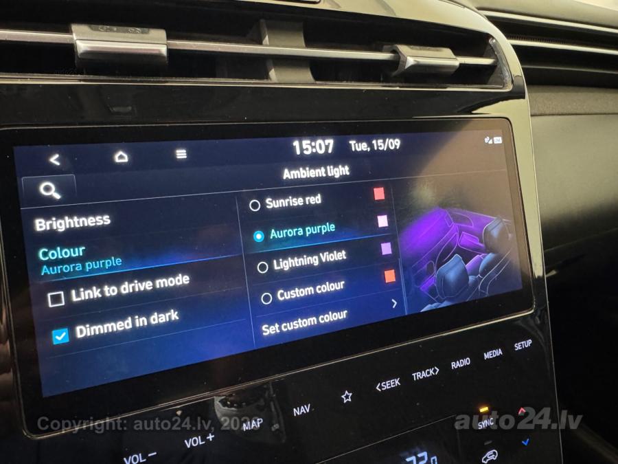 Sarkans Hyundai Tucson 2023 Tallina, ar dzinēja tilpumu 1.60 L un nobraukumu 60 tūkst. km par 28900 €, foto 22 vietnē AUTOMOTO.COM.LV