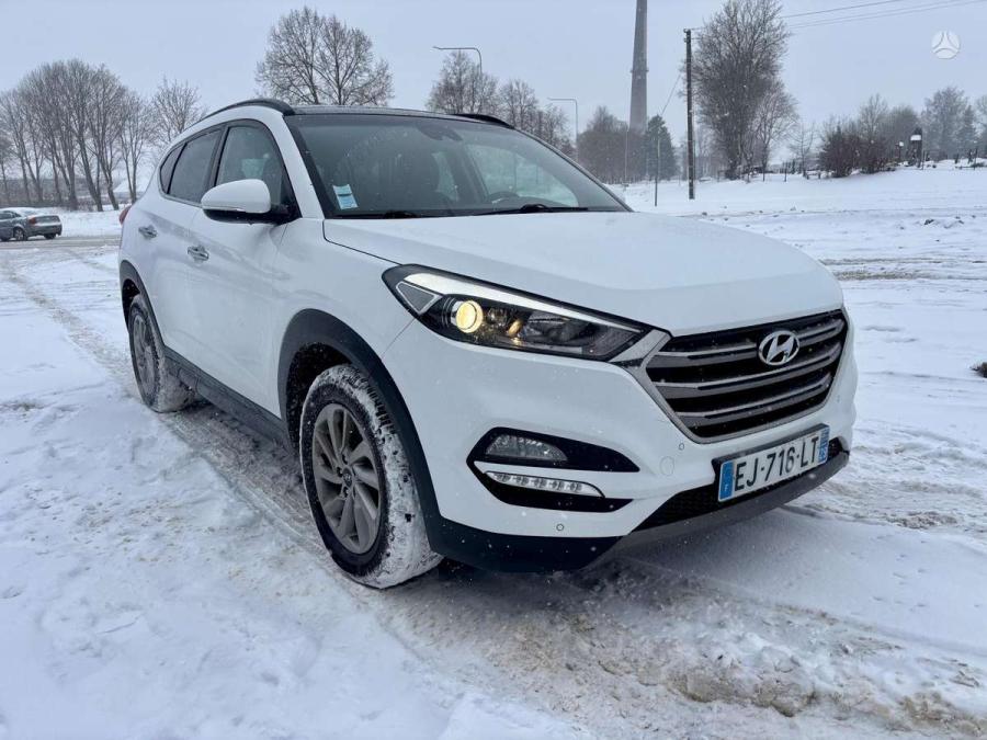 Balts Hyundai Tucson 2016 Tauragė, ar dzinēja tilpumu 1.69 L un nobraukumu 250 tūkst. km par 9600 €, foto 3 vietnē AUTOMOTO.COM.LV