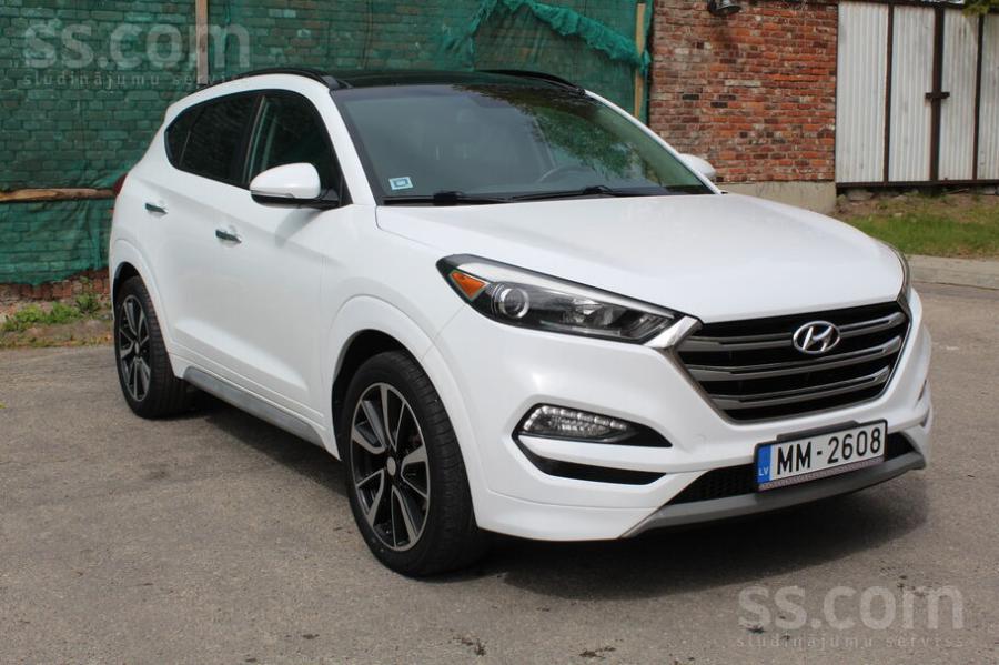 Balts Hyundai Tucson 2017 Liepāja, ar dzinēja tilpumu 1.60 L un nobraukumu 125 tūkst. km par 16500 €, foto 1 vietnē AUTOMOTO.COM.LV