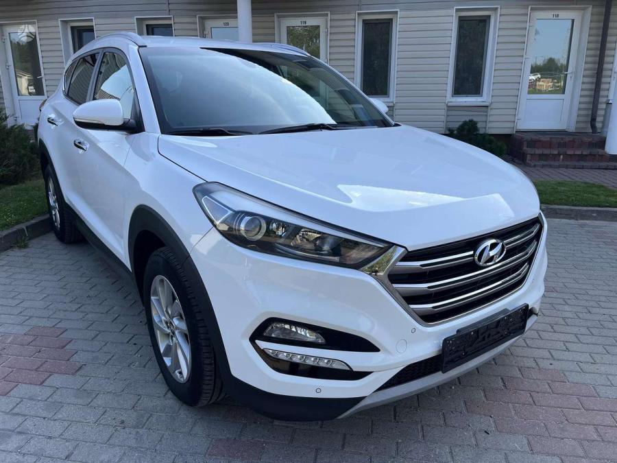 Balts Hyundai Tucson 2017 Viļņa, ar dzinēja tilpumu 1.69 L un nobraukumu 240 tūkst. km par 9700 €, foto 4 vietnē AUTOMOTO.COM.LV