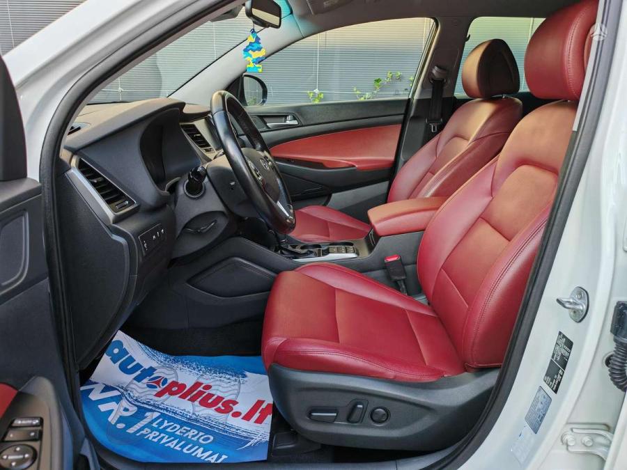 White Hyundai Tucson 2017 in Klaipeda, with an engine capacity of 2.00 L and mileage of 194 thousand km for 12950 €, photo 23 on AUTOMOTO.COM.LV