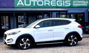 White Hyundai Tucson 2017 in Kretinga, with an engine capacity of 2.00 L and mileage of 231 thousand km for 13750 €, photo  on AUTOMOTO.COM.LV