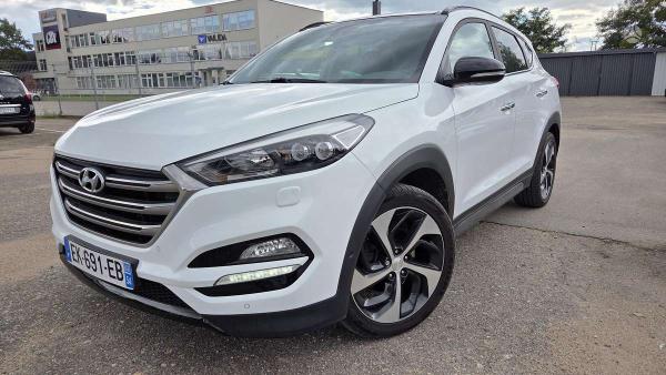 Hyundai Tucson 2017 Tauragė vietnē Balts Hyundai Tucson 2017 Tauragė, ar dzinēja tilpumu 1.69 L un nobraukumu 168 tūkst. km par 12800 €, foto 1 vietnē AUTOMOTO.COM.LV