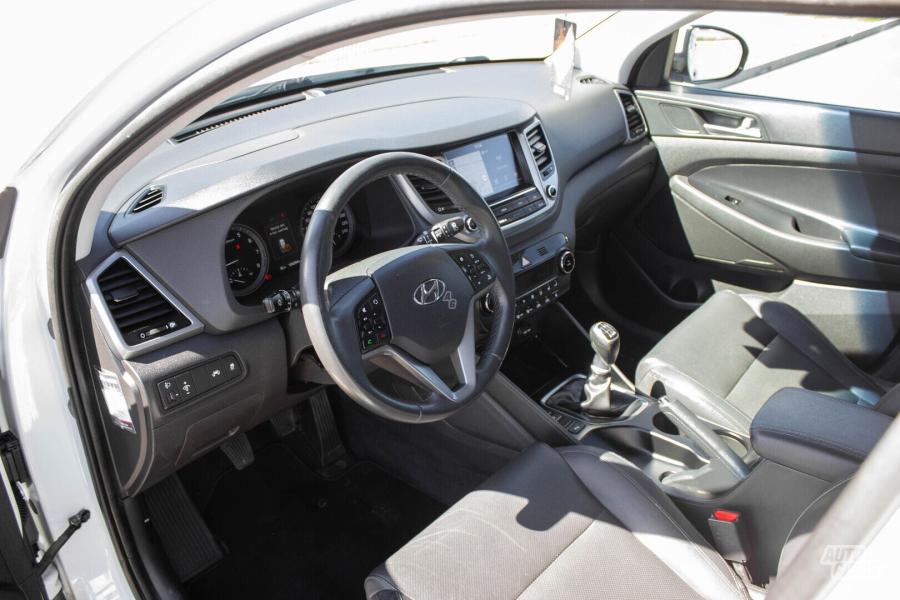 Balts Hyundai Tucson 2018 Kauņa, ar dzinēja tilpumu 1.60 L un nobraukumu 195 tūkst. km par 13200 €, foto 8 vietnē AUTOMOTO.COM.LV