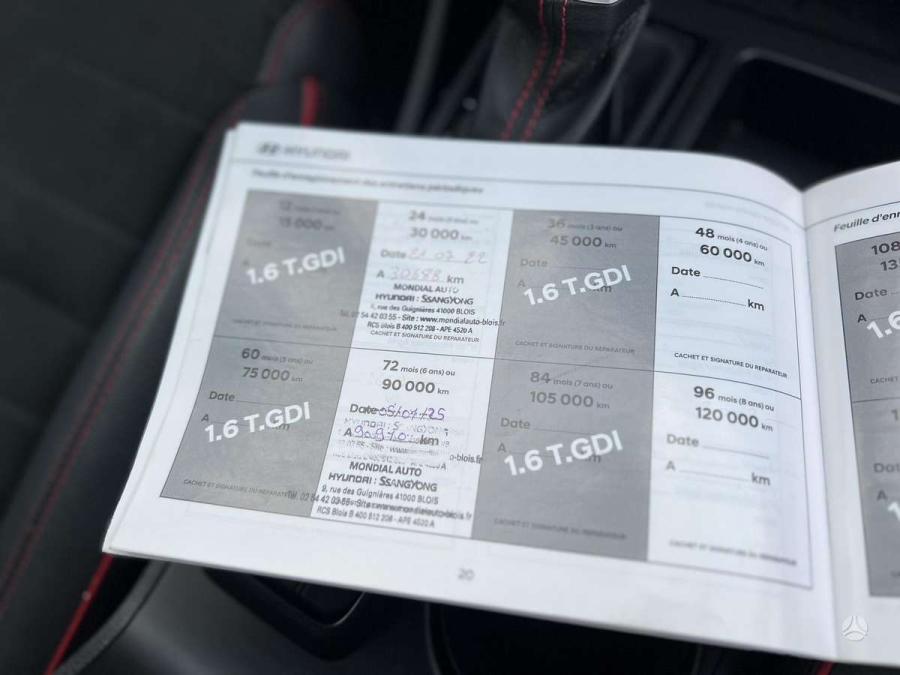 White Hyundai Tucson 2020 in Panevezys, with an engine capacity of 1.60 L and mileage of 100 thousand km for 10999 €, photo 31 on AUTOMOTO.COM.LV