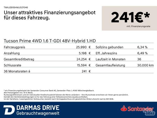 Balts Hyundai Tucson 2021 Kauņa, ar dzinēja tilpumu 0.00 L un nobraukumu 58 tūkst. km par 28570 €, foto 2 vietnē AUTOMOTO.COM.LV