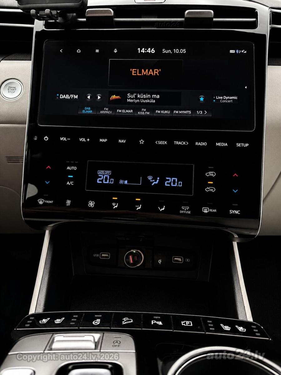 Balts Hyundai Tucson 2022 Tallina, ar dzinēja tilpumu 1.60 L un nobraukumu 68 tūkst. km par 25500 €, foto 14 vietnē AUTOMOTO.COM.LV
