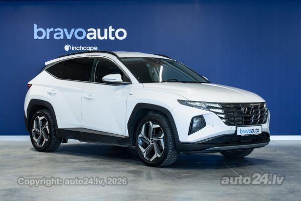 White Hyundai Tucson 2023 in Tallinn, with an engine capacity of 1.60 L and mileage of 100 thousand km for 23900 €, photo 2 on AUTOMOTO.COM.LV