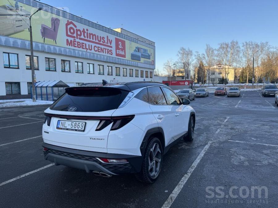 Белый Хендай Туксон 2023 в Рига, объемом двигателя 1.60 л и пробегом 45 тыс. км за 25500 €, фото 3 на AUTOMOTO.COM.LV