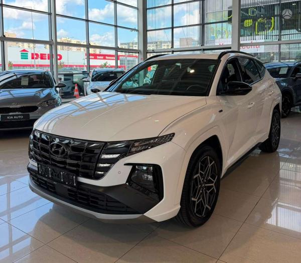 Balts Hyundai Tucson 2023 Viļņa, ar dzinēja tilpumu 1.60 L un nobraukumu 29 tūkst. km par 28500 €, foto  vietnē AUTOMOTO.COM.LV