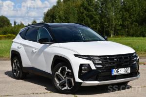 White Hyundai Tucson 2024 in Riga, with an engine capacity of 1.60 L and mileage of 36 thousand km for 30950 €, photo 10 on AUTOMOTO.COM.LV
