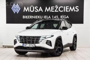 Hyundai Tucson 2024 in Riga on AUTOMOTO.COM.LV White Hyundai Tucson 2024 in Riga, with an engine capacity of 1.60 L and mileage of 107 thousand km for 25990 €, photo 1 on AUTOMOTO.COM.LV
