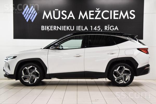 Hyundai Tucson 2024 Rīga vietnē Balts Hyundai Tucson 2024 Rīga, ar dzinēja tilpumu 1.60 L un nobraukumu 84 tūkst. km par 26490 €, foto 6 vietnē AUTOMOTO.COM.LV