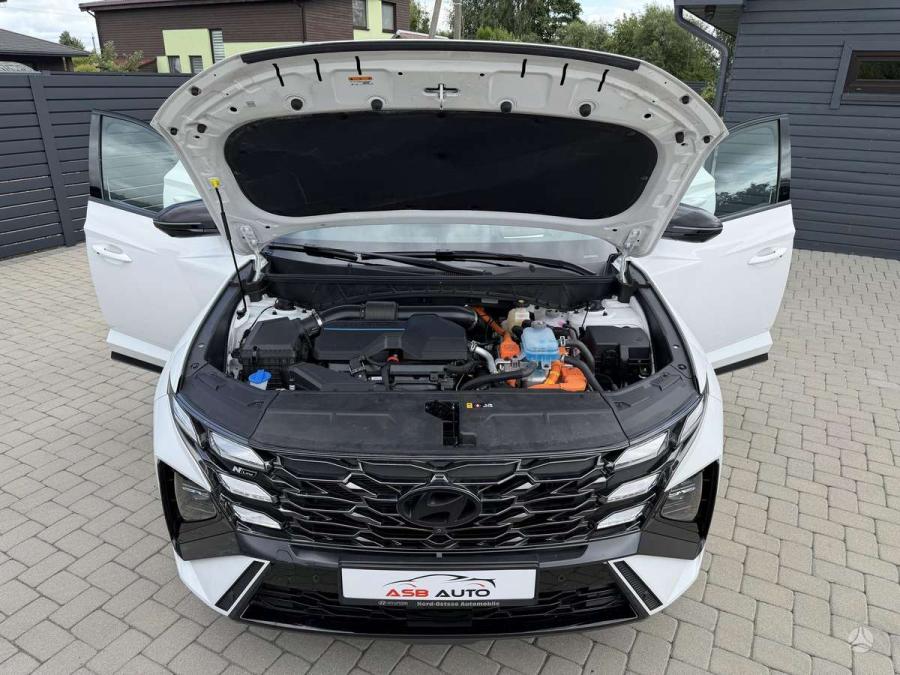 White Hyundai Tucson 2025 in Telschi, with an engine capacity of 1.60 L and mileage of 14 thousand km for 37300 €, photo 13 on AUTOMOTO.COM.LV