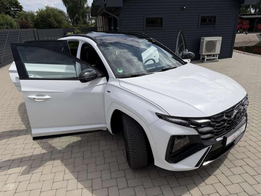 White Hyundai Tucson 2025 in Telschi, with an engine capacity of 1.60 L and mileage of 14 thousand km for 37300 €, photo 32 on AUTOMOTO.COM.LV