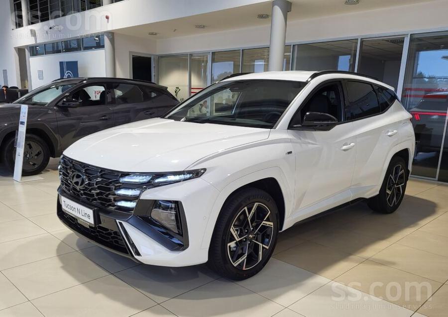 Белый Хендай Туксон 2026 в Рига, объемом двигателя 1.60 л и пробегом 16 тыс. км за 43497 €, фото 1 на AUTOMOTO.COM.LV