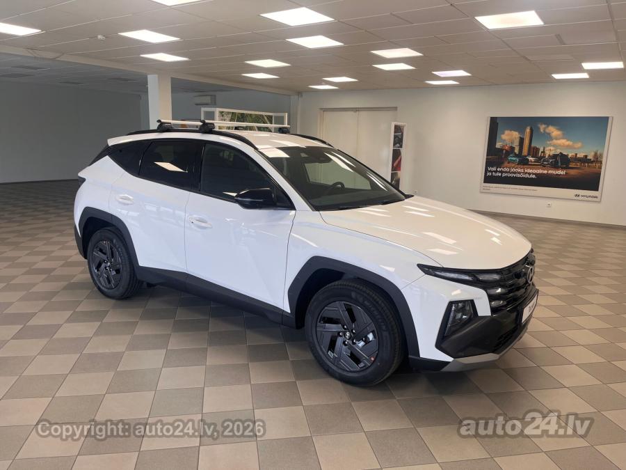 White Hyundai Tucson 2026 in Kuressaare, with an engine capacity of 1.60 L and mileage of 0 thousand km for 29999 €, photo 3 on AUTOMOTO.COM.LV