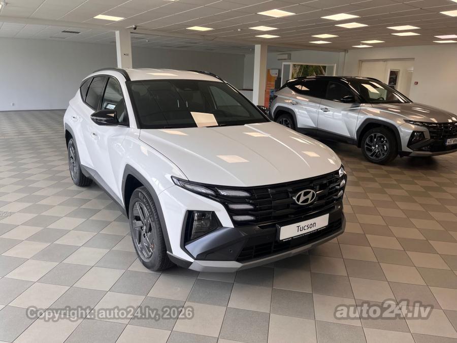 White Hyundai Tucson 2026 in Kuressaare, with an engine capacity of 1.60 L and mileage of 0 thousand km for 29999 €, photo 11 on AUTOMOTO.COM.LV