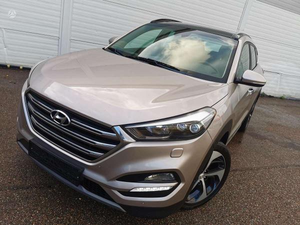 Yellow Hyundai Tucson 2018 in Birstonas, with an engine capacity of 2.00 L and mileage of 280 thousand km for 12599 €, photo 1 on AUTOMOTO.COM.LV