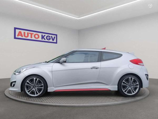 Grey Hyundai Veloster 2016 in Vilnius, with an engine capacity of 1.60 L and mileage of 101 thousand km for 6999 €, photo 2 on AUTOMOTO.COM.LV