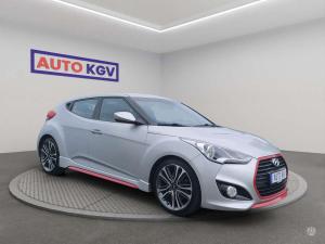 Grey Hyundai Veloster 2016 in Vilnius, with an engine capacity of 1.60 L and mileage of 101 thousand km for 6999 €, photo 8 on AUTOMOTO.COM.LV
