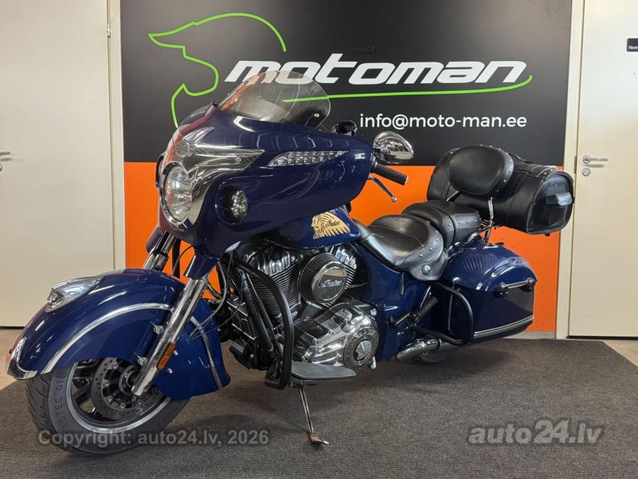 Blue Indian Chieftain 2015 in Tartu, with an engine capacity of 1.81 L and mileage of 75 thousand km for 11490 €, photo 5 on AUTOMOTO.COM.LV