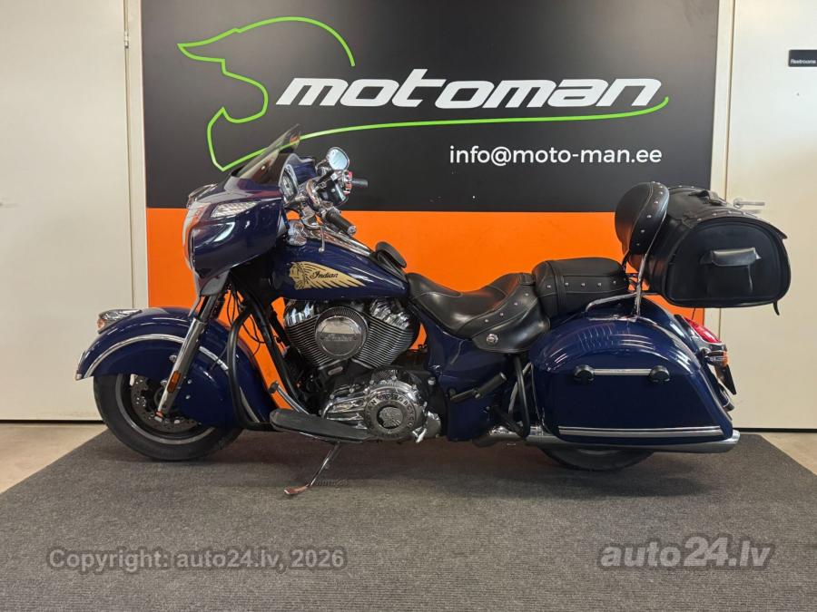 Blue Indian Chieftain 2015 in Tartu, with an engine capacity of 1.81 L and mileage of 75 thousand km for 11490 €, photo 6 on AUTOMOTO.COM.LV
